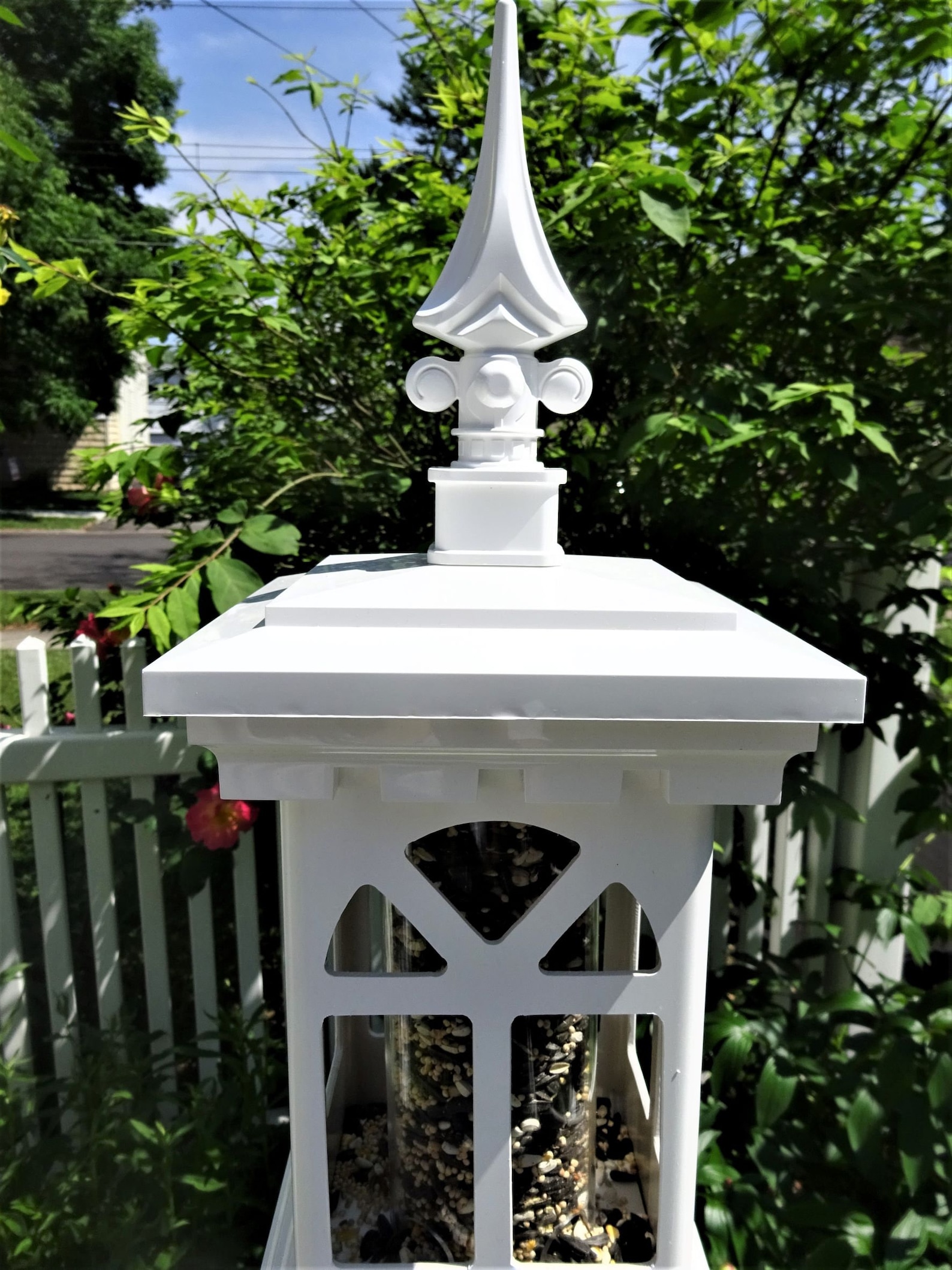 Bird Lovers Delight White Weatherable 5 PVC Post Mount - Etsy