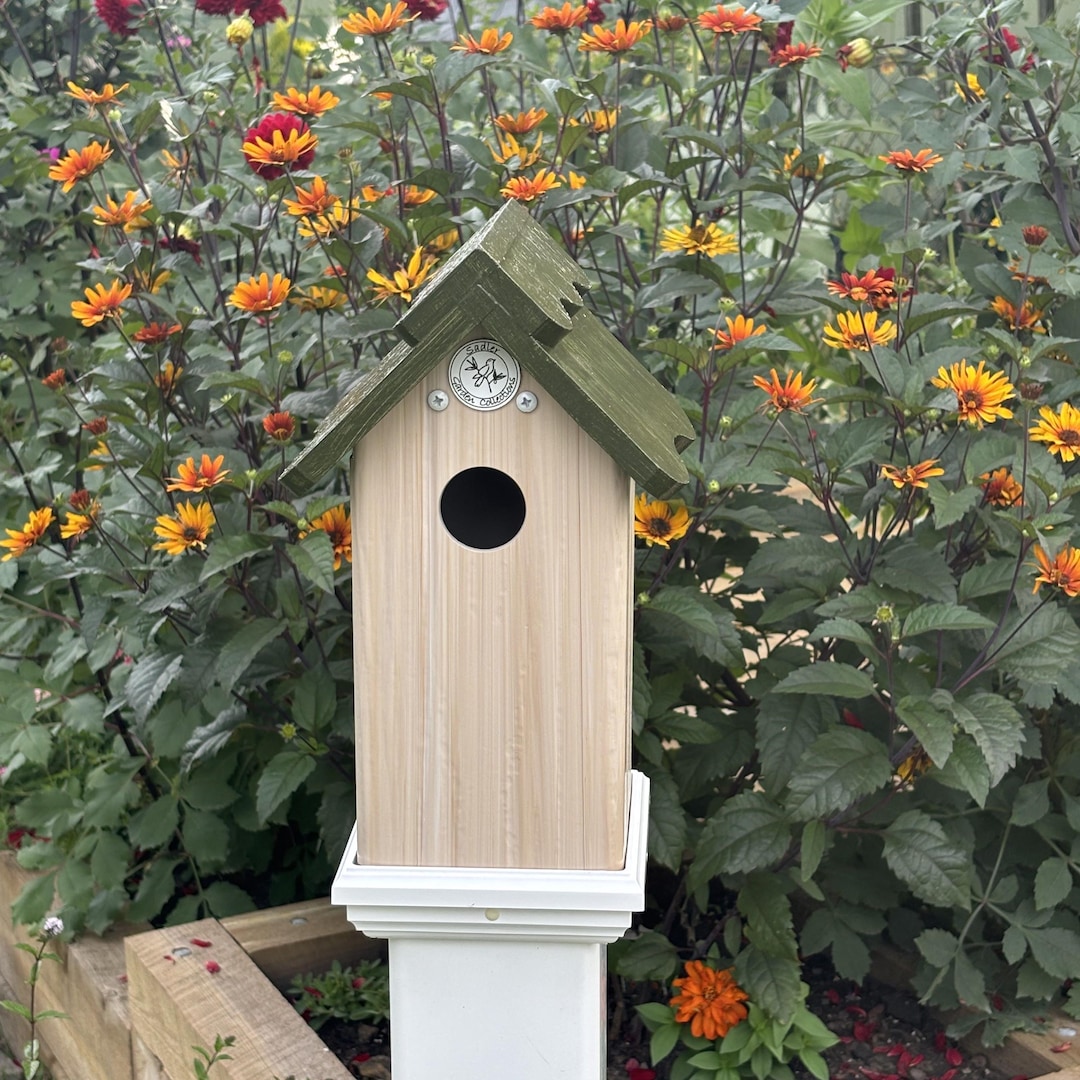 PVC Post Birdhouse Topper: Modern Weatherable Design - Etsy