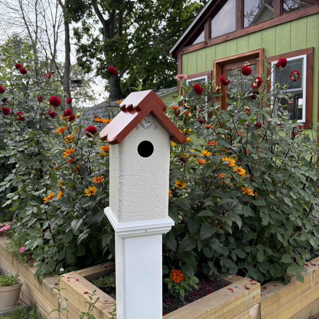 4 Inch Vinyl Post Top Alternative - PVC Post Mount Weatherable Bird ...