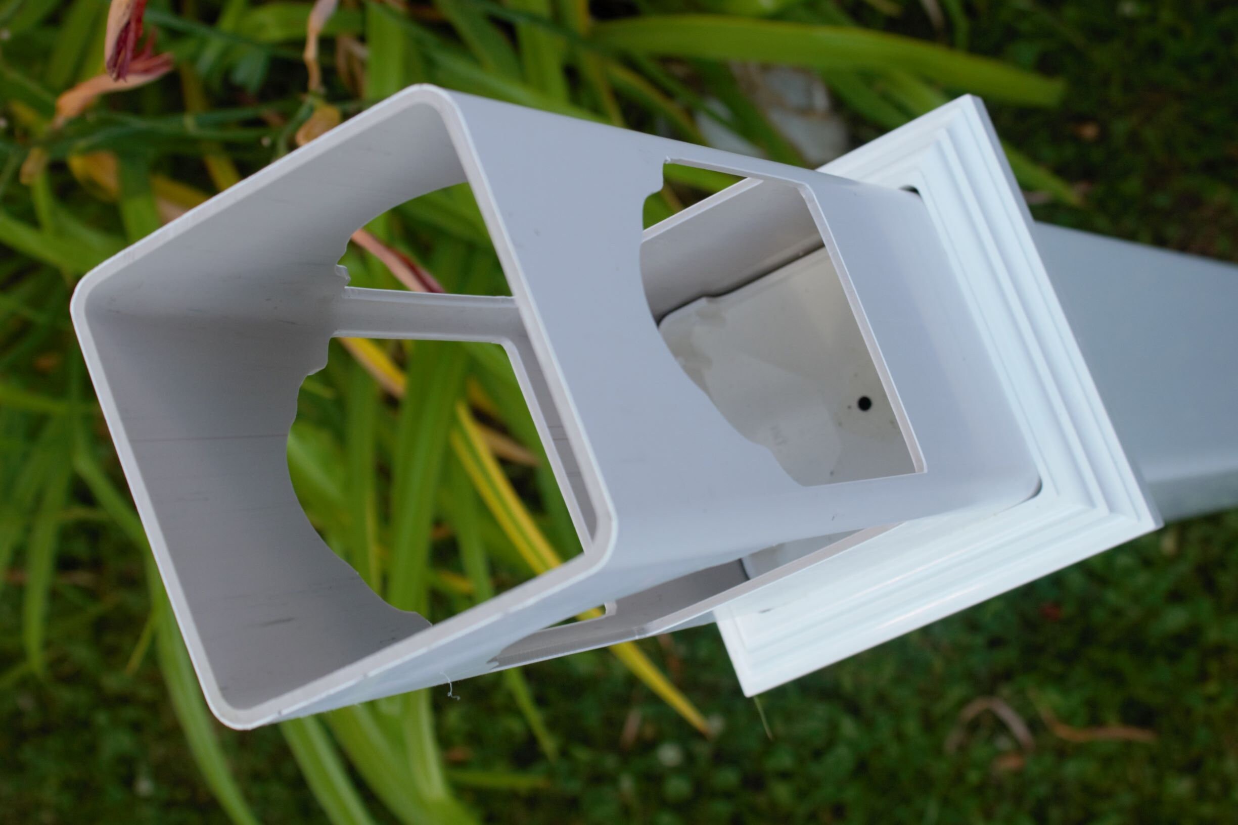 White 4 PVC Post Mount Planter With Bridgeport Inspire - Etsy
