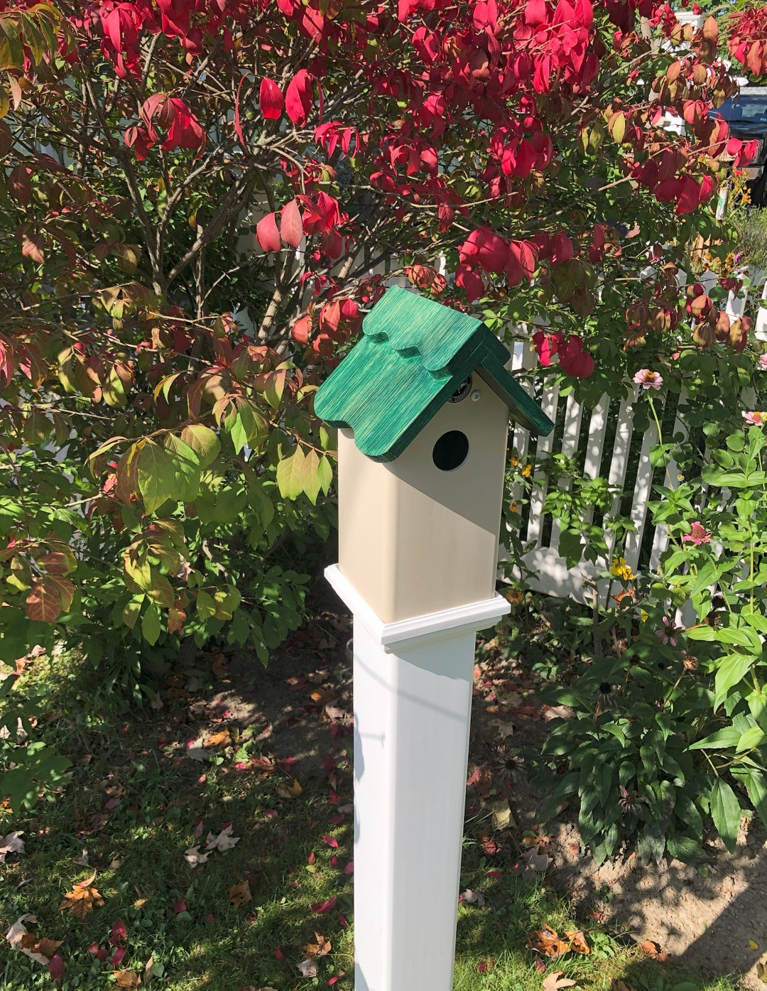 Vinyl Fence Post Top All PVC 4 Inch Post Mount Weatherable Green Roof ...