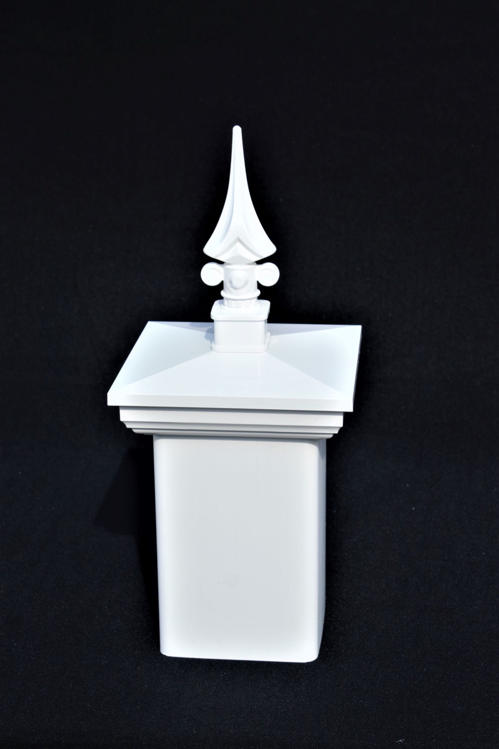 White 4 New England Inspire PVC Post Cap-4 Inch Cap Cap for Vinyl Fence ...