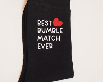 Best Tinder Match Ever/ Boyfriend Socks/ Novelty Socks/valentines Gift ...