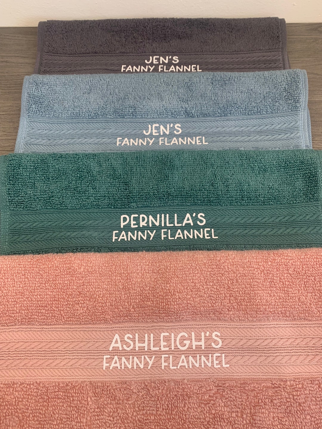 Fanny Flannel/ Personalise Flannel/ Novelty Flannel - Etsy UK