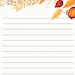 Autumn Themed Lined and Unlined Writing Papers, Two Designs - Etsy
