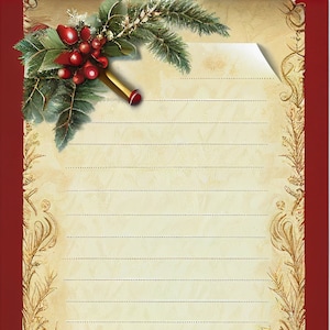 Three Lined Vintage Style Christmas Papers, JPG Files - Etsy