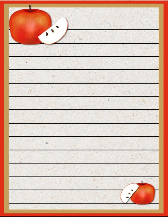 Apple Template Lined Printable 6 Best Images Of Apple Outline