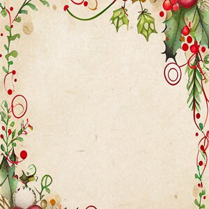 Two Festive Holiday Writing Papers, Lined and Unlined, to Download and ...