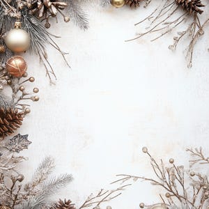 Festive Christmas Background Papers: Floral Winter Scrapbooking ...
