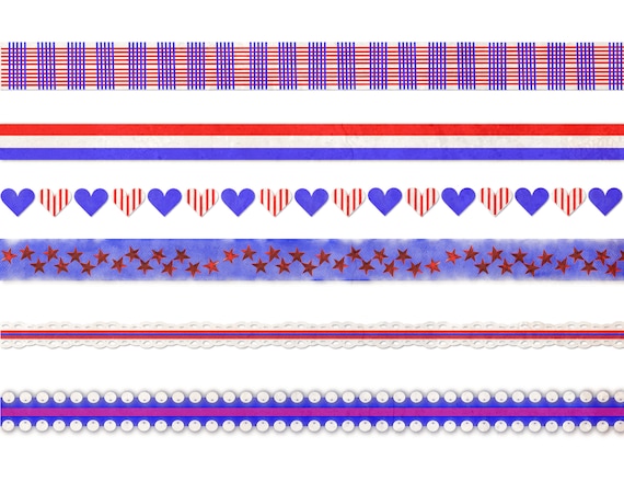 Patriotic Red White And Blue Border A Patriotic American Flag Border,