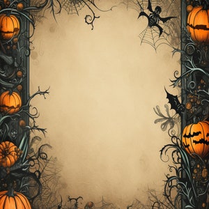 Creepy Halloween Paper Backgrounds: Elegant Spooks, Commercial Use ...