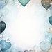 Winter Hearts Writing Paper: Printable Valentine Backgrounds (digital ...