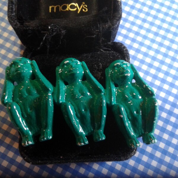 Monkey Brooch - Etsy