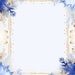 Blue Floral Winter Stationery: Printable Writing Paper (digital ...