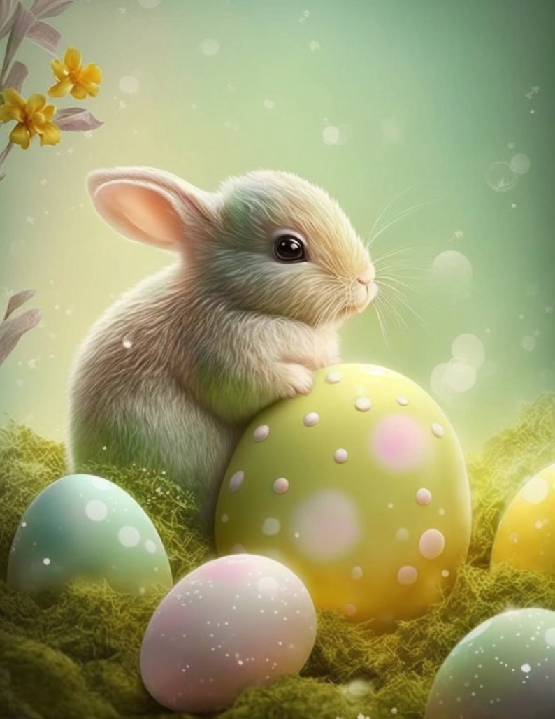 Five Beautiful Easter Backgrounds for Instant Download JPG - Etsy