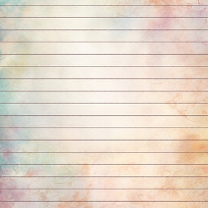 Subtle Floral and Marble Lined and Unlined Writing Papers--two Designs ...