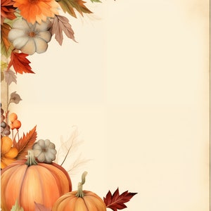 Five Beautiful Thanksgiving Background/writing Papers to Download and ...