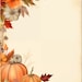 Thanksgiving Writing Paper: Autumn Leaves & Pumpkins (digital Download ...
