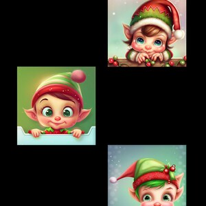 Cute Santa, Elves, and Reindeer Clip Art Files for You to Download and ...