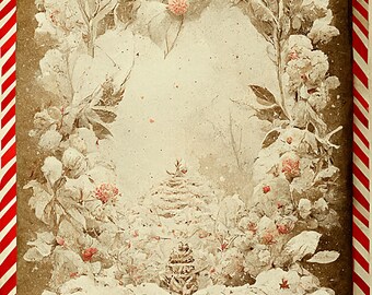 Five Beautiful Christmas Winter Snow Backgrounds for Scrapbooking, Card ...