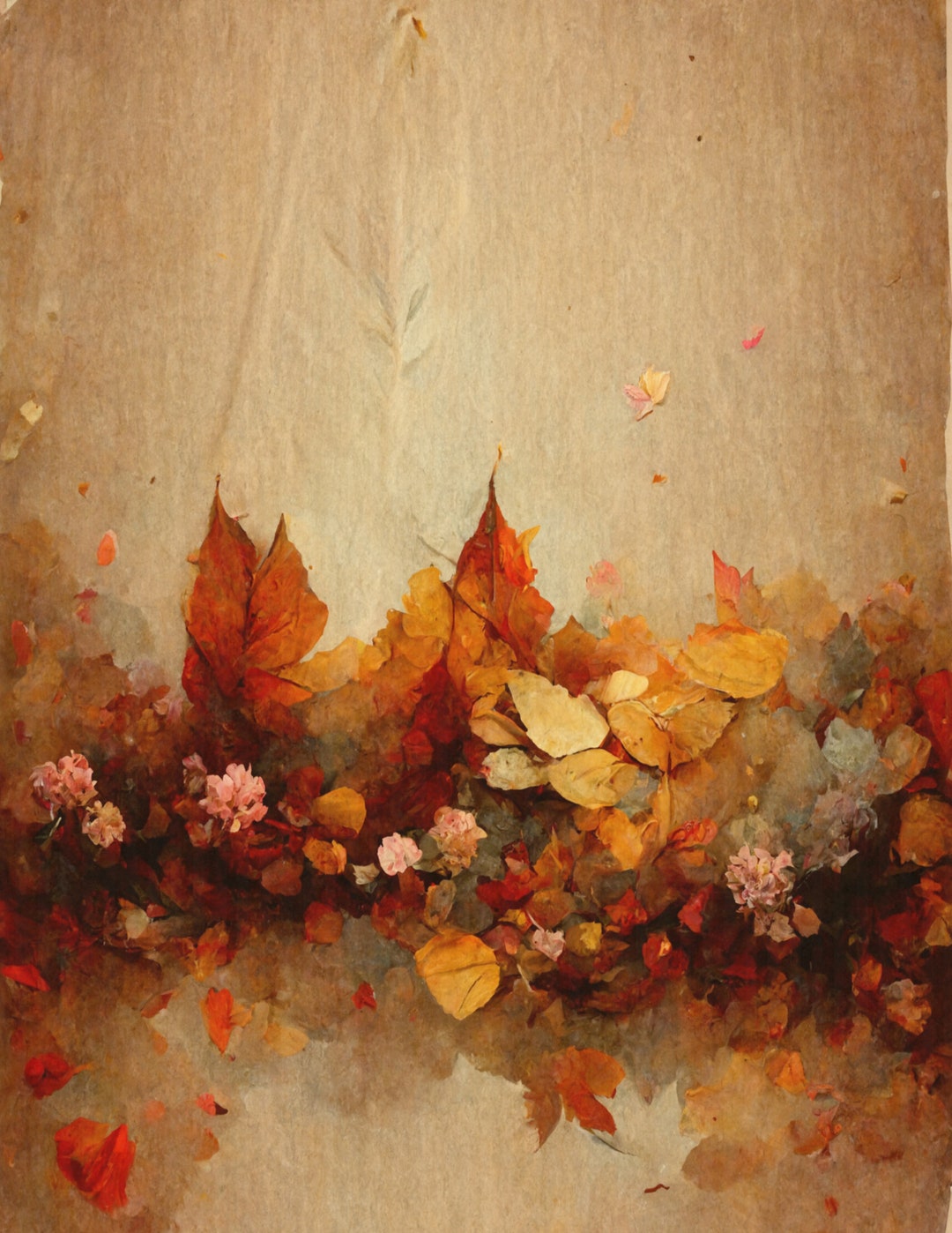 Set of Five Beautiful Autumn Paper Backgrounds to Download, 8.5 X 11 - Etsy