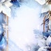 Blue Floral Winter Stationery: Printable Writing Paper (digital ...