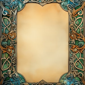 Celtic Irish Backdrop Papers to Use Digitally or Print Yourself, Intant ...