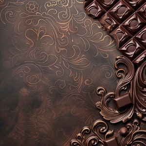 Chocolate Dreams Lined and Unlined Writing Papers for Instant Download ...