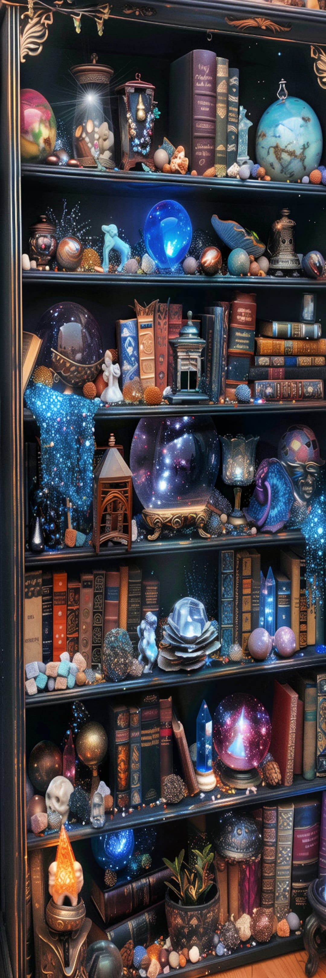 Four Magical Bookshelf Bookmarks--instant Download Print at Home--use ...