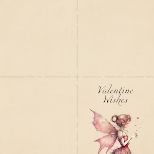 Valentine Fairy Stationery Set for Instant Download--lined and Unlined ...