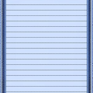 Five Simple and Pretty Blue Writing Papers for Instant Download - Etsy