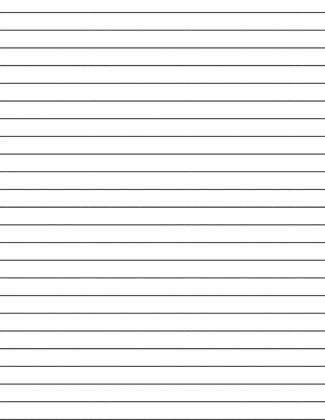 Transparent Narrow Lined Paper Template Clip Art - Etsy