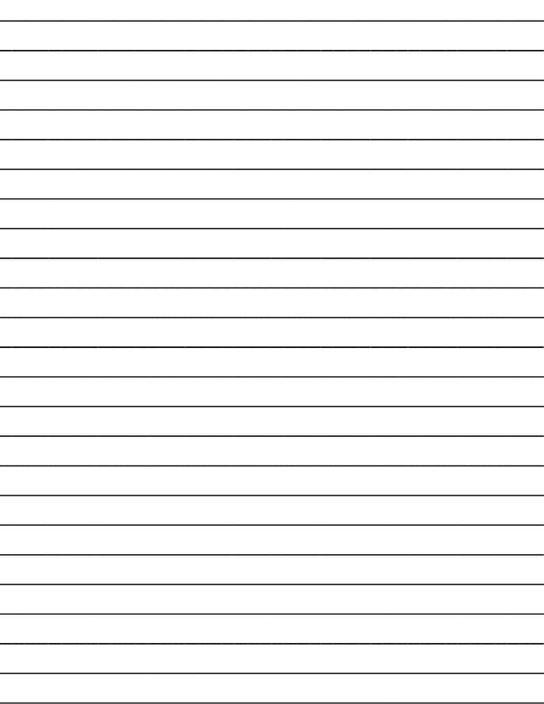 Transparent Narrow Lined Paper Template Clip Art - Etsy