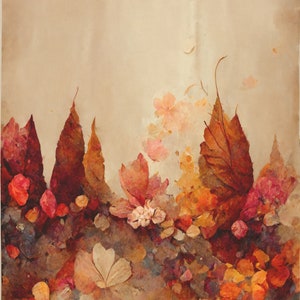 Set of Five Beautiful Autumn Paper Backgrounds to Download, 8.5 X 11 - Etsy