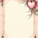 Vintage Heart & Floral Writing Paper: Sentimental Stationery (digital ...