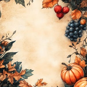 Five Traditional Thanksgiving Background Papers to Download and Print ...