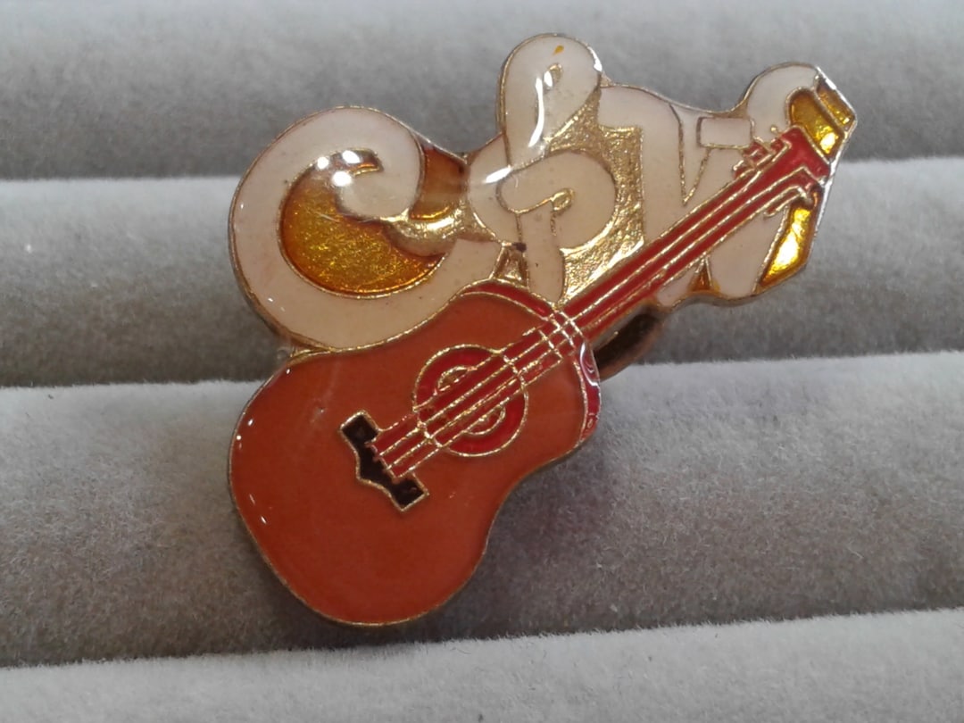 Clearcoat Guitar "c&w" Pin - Etsy