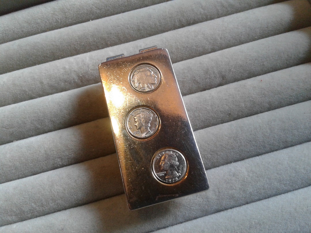 Anson Replica Coin Tie or Money Clip, Signed, Pat. 3,049,772 - Etsy