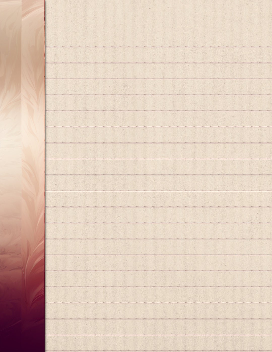 Simple Lined Decorative Papers With Satin Jacquard Ribbon Border Design ...