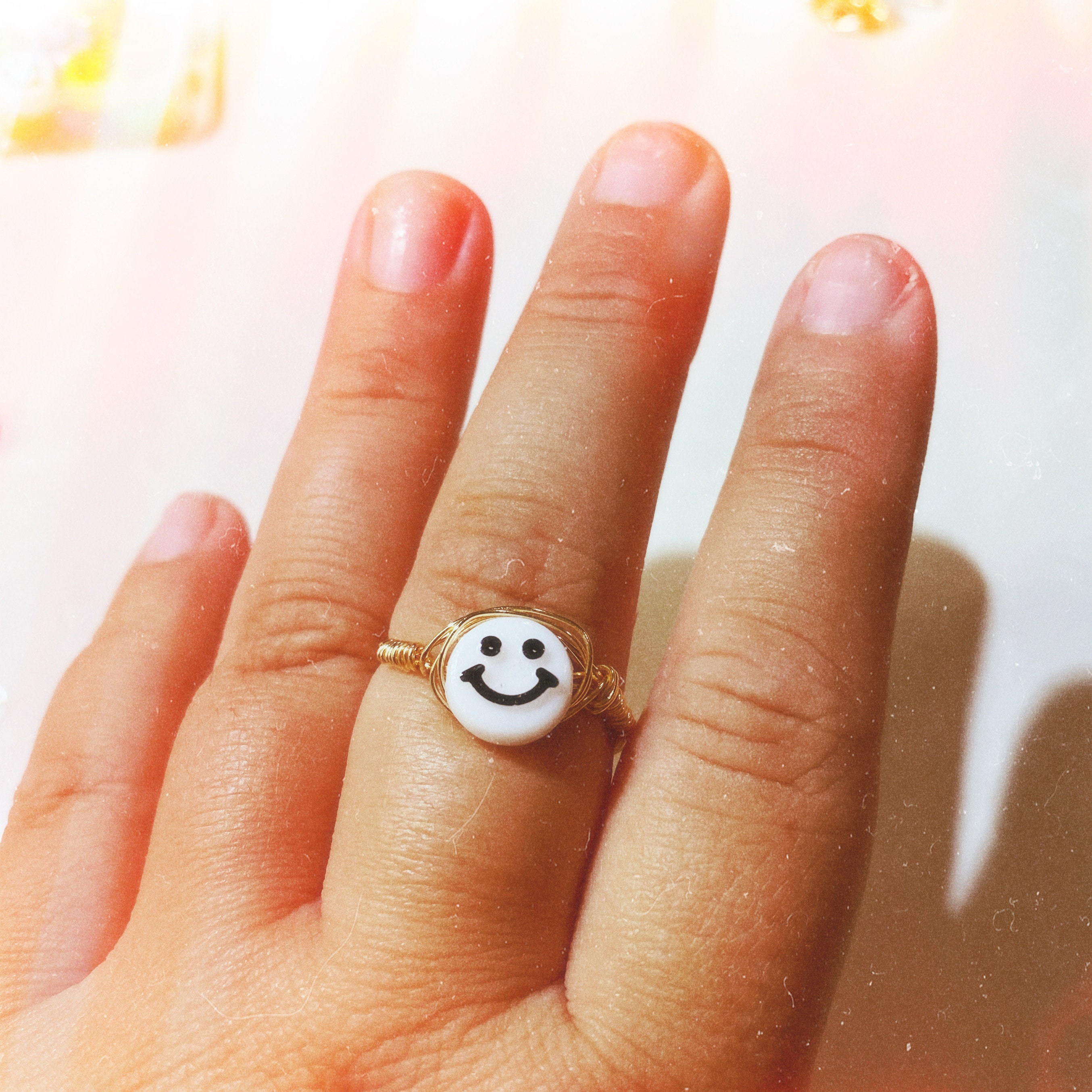 Smiley Ring - Etsy