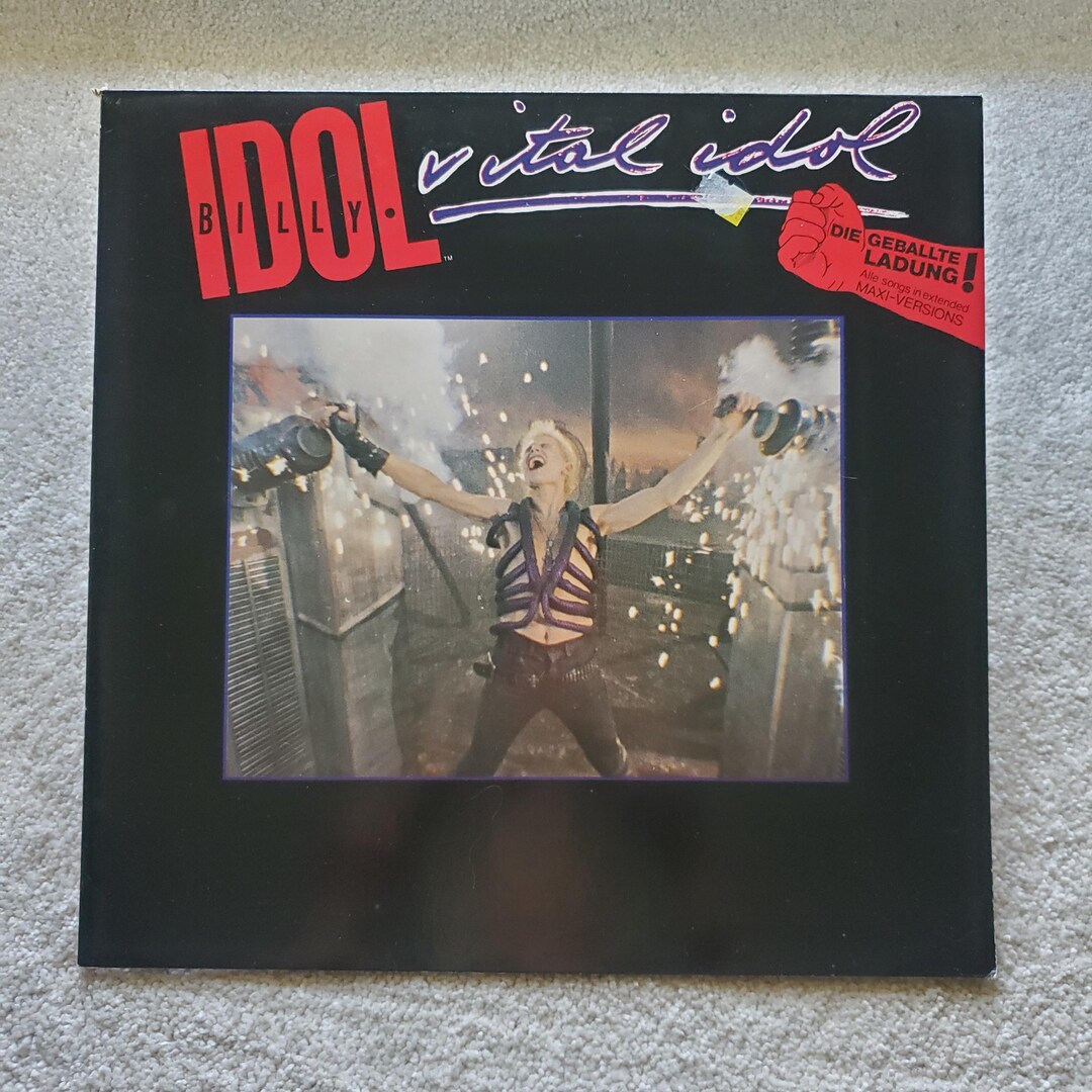 Vinyl Billy Idol - Vital Idol Lp - 1985 Import EX/VG+ 80s Remix Album, All the Hits - Free ...