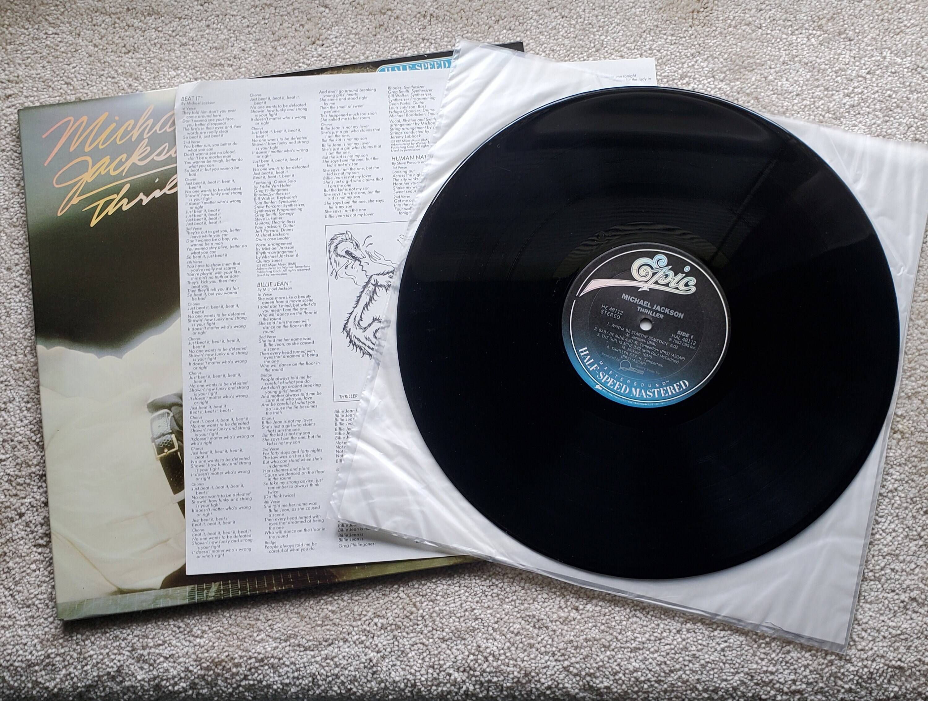 RARE Michael Jackson (half-speed) Vinyl - Thriller Lp 1982 Original ...