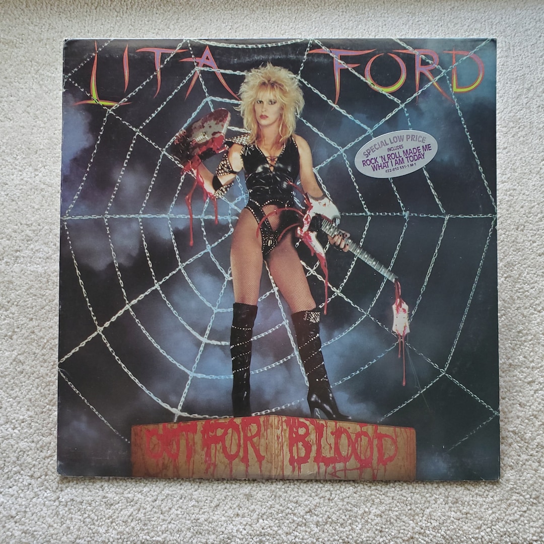 Vinyl Lita Ford – Out for Blood Lp - 1983 Original (uncensored Cover) VG++/VG+ W/ Hype + Gold ...