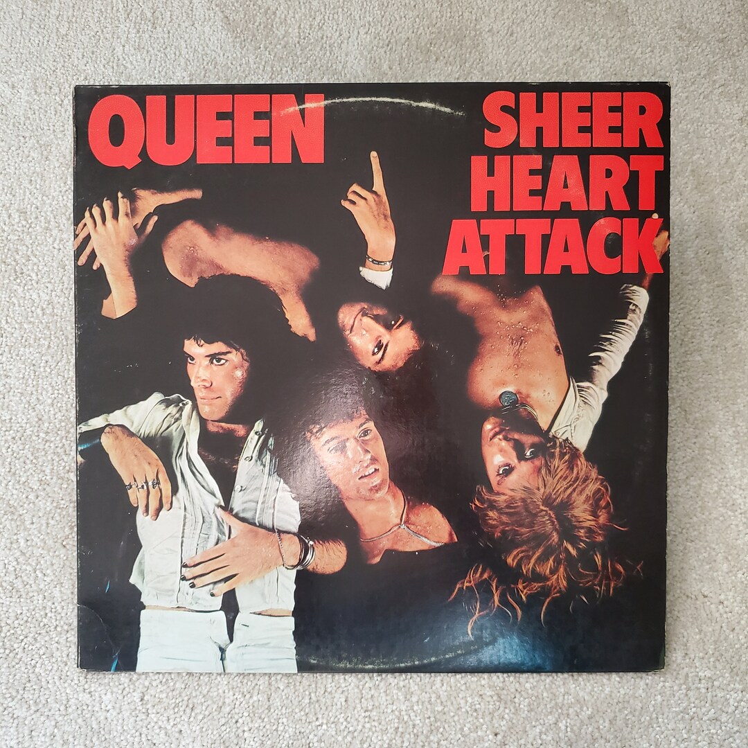 Vinyl Queen Sheer Heart Attack Lp 1974 Original 1st Press '7E-1026' NM/VG W/ Insert Free ...