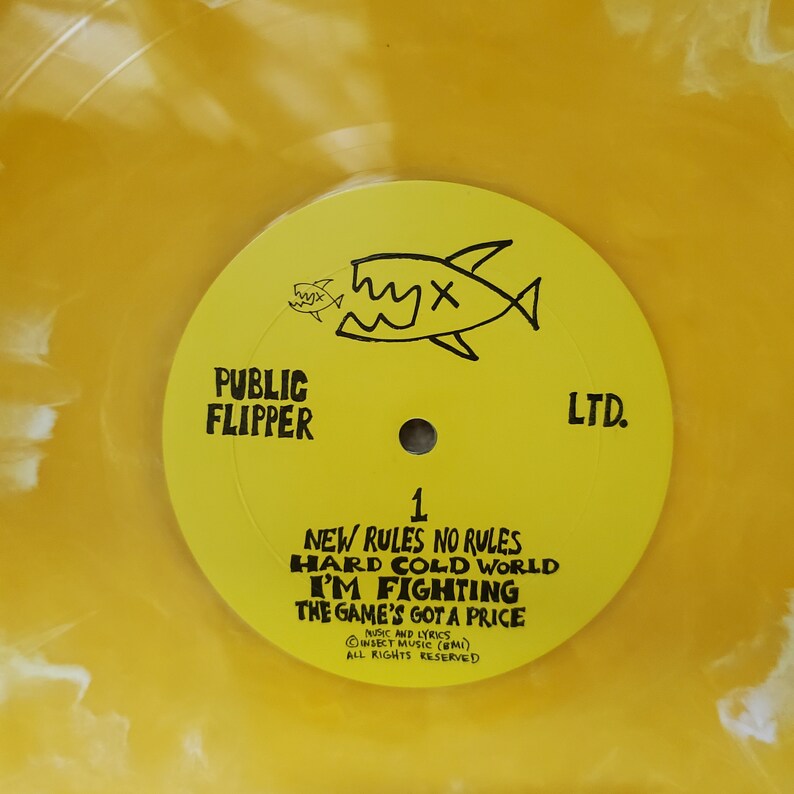 RARE Flipper yellow & Blue Vinyl Public Flipper Limited - Etsy