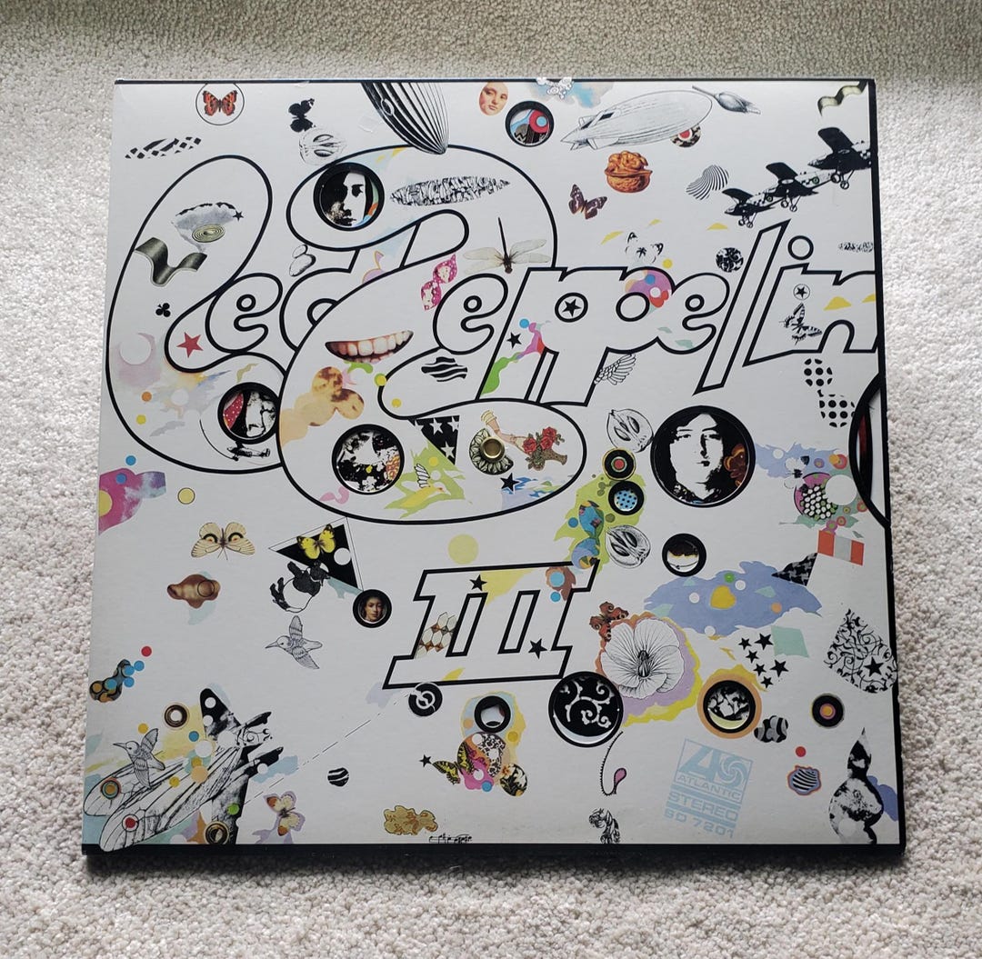 Vinyl Led Zeppelin - Led Zeppelin III Lp - 1975 Repress EX/EX Gatefold ...
