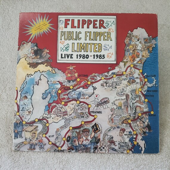 RARE Flipper yellow & Blue Vinyl Public Flipper Limited - Etsy