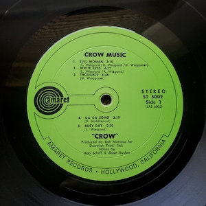 Vinyl Crow - Crow Music Lp - 1969 Original 'ST5002' NM/VG 60s ...