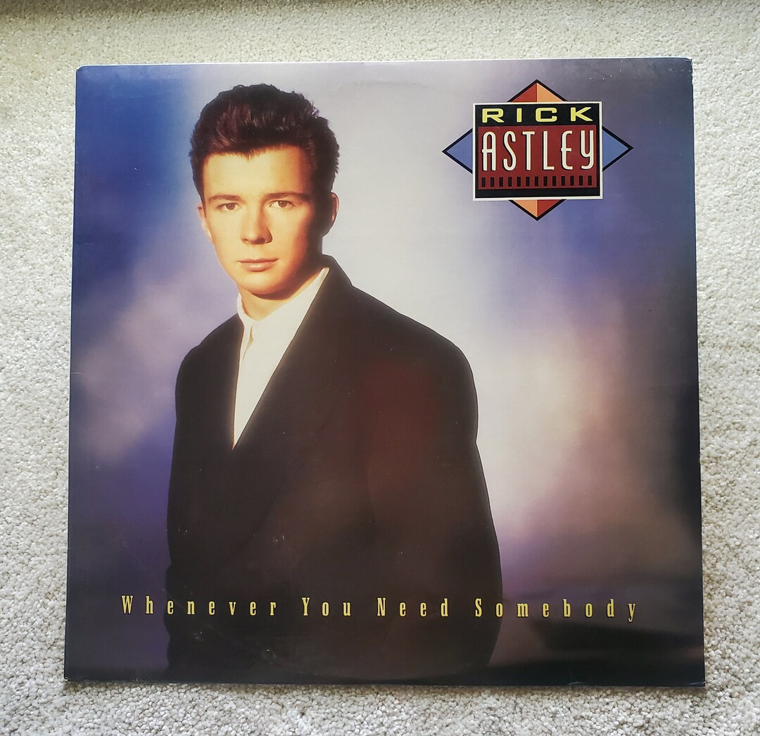 Rick Astley Vinyl Whenever You Need Somebody Lp 1987 - Etsy