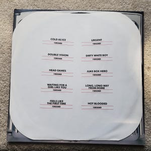 Vinyl Foreigner Records Lp 1982 Original VG/VG W/ Die-cut Gatefold ...